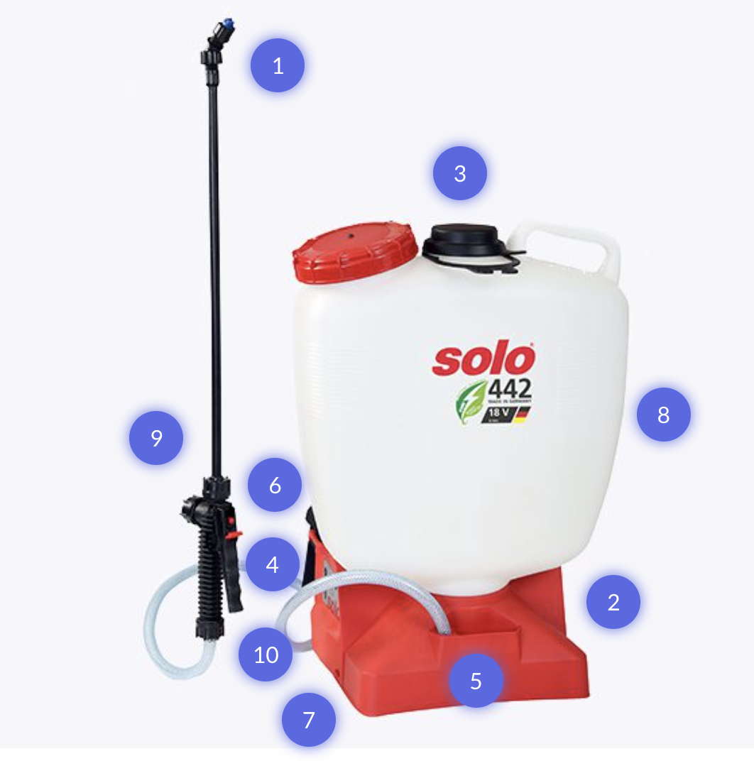 SOLO 16 Litre Battery Operated Sprayer – 442Li