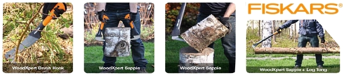 Fiskars Brush Hooks and Log Pick Sappies WoodXpert