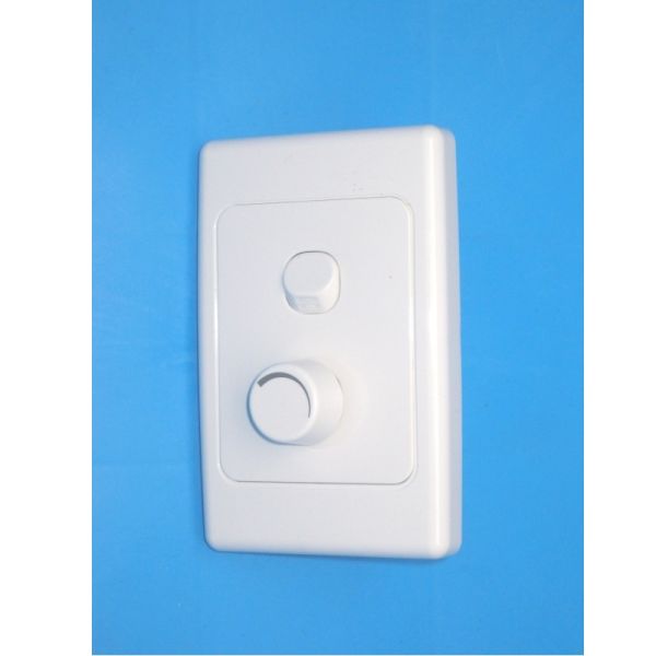 Clipsal 32E450LM C-Thru™ Blue 450W Dimmer Light Switch Assembly - suits ...