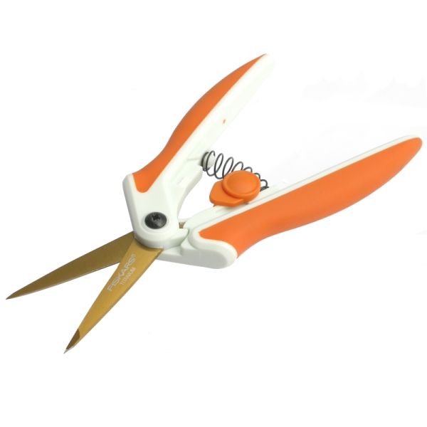 Fiskars 9052 Softgrip Micro Tip Easy Action Fabric Paper Pruning Titanium Scissor Snip 153mm 9052 190520 1001 Pack 3 1027959