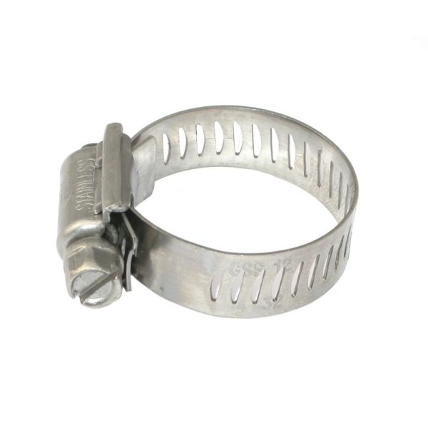 12mm x 14-32mm Full Stainless Steel Hose Clamp - GSS12