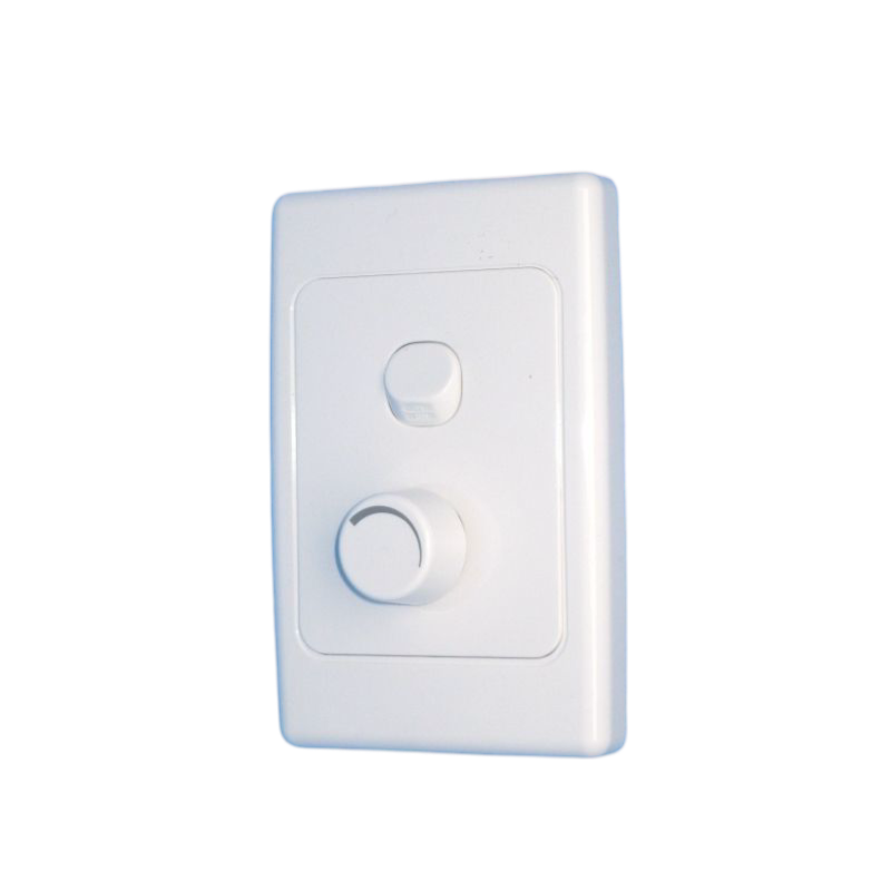 Clipsal 32E450LM C-Thru™ Blue 450W Dimmer Light Switch Assembly - suits ...